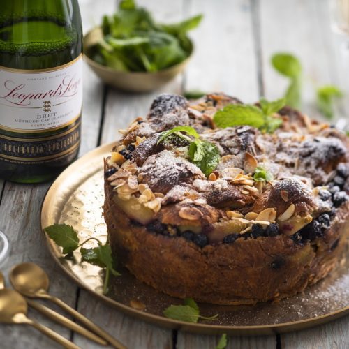 Apple and Berry Custard Croissant Cake – Leopards Leap