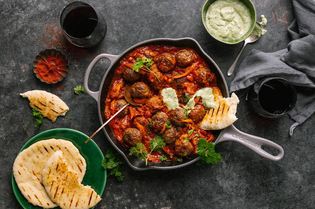 Meatball Shakshuka with herbed yoghurt – Leopards Leap