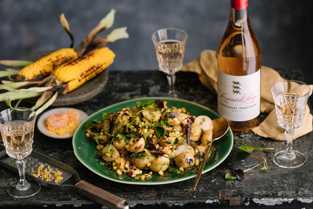 Charred Corn, Baby Potato & Herb Salad with Smoked Paprika Vinaigrette ...